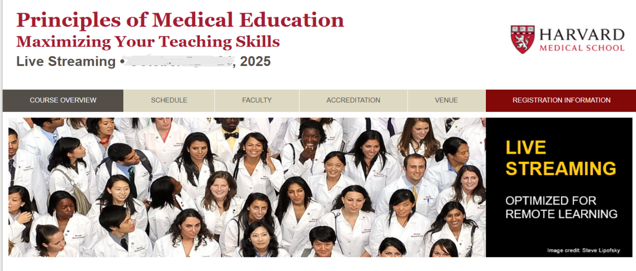 Harvard Principles Of Medical Education: Maximizing Your Teaching ...