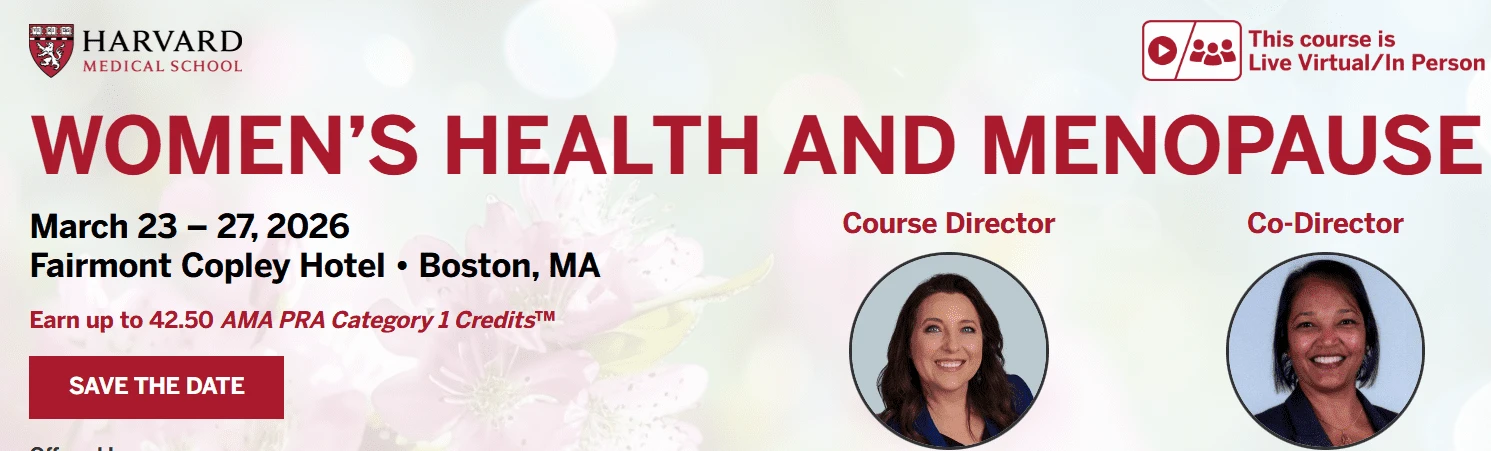 Harvard Women’s Health and Menopause 2025 - Medical amboss