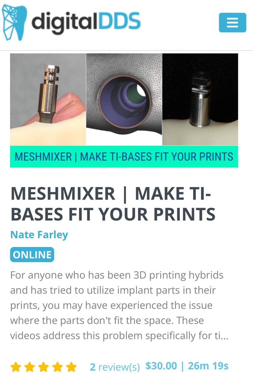 Meshmixer: Make Ti-Bases Fit Your Prints | MedicalAmboss