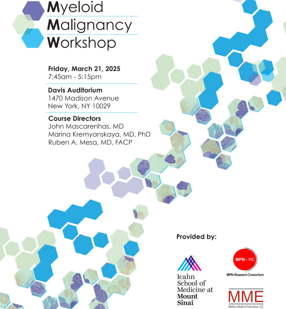 Icahn School of Medicine Myeloid Malignancy Workshop 2025 - Medical amboss